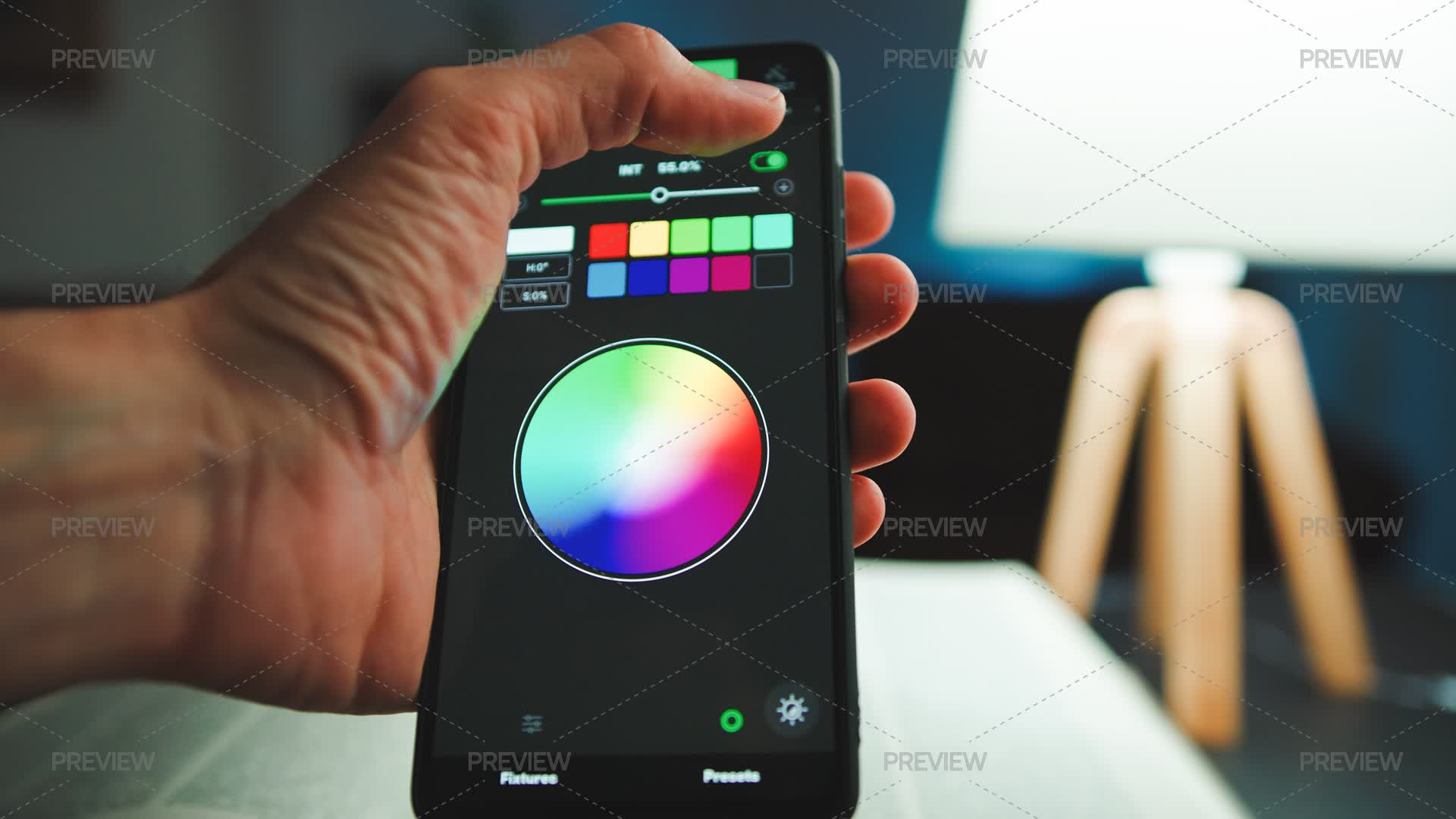 Turn On A Smart Abat Jour - Stock Photos | Motion Array Turn On A Smart Abat Jour - Stock Photos | Motion Array