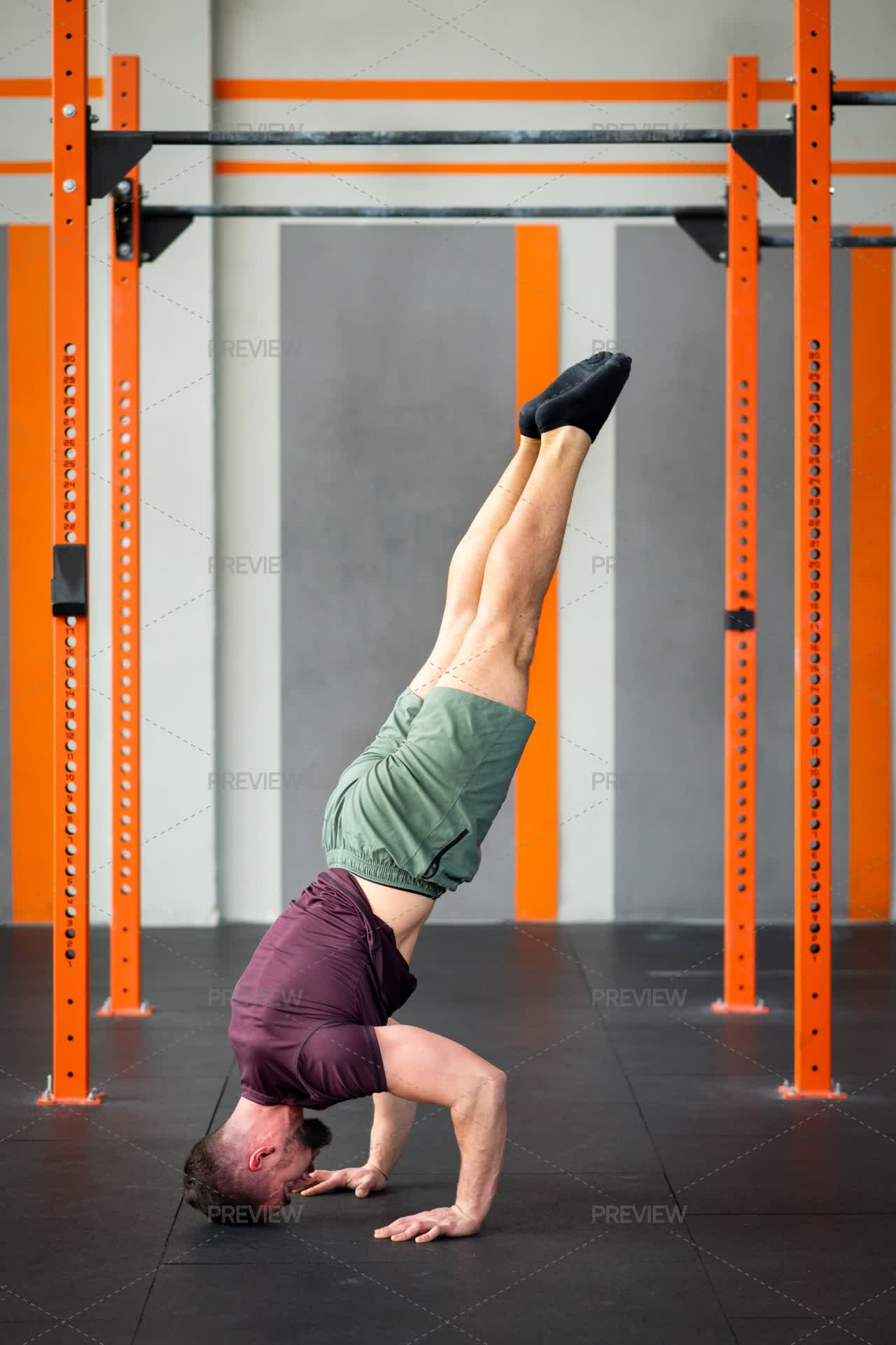 Calisthenics Tripod Headstand Exercise - Stock Photos | Motion Array Calisthenics Tripod Headstand Exercise - Stock Photos | Motion Array