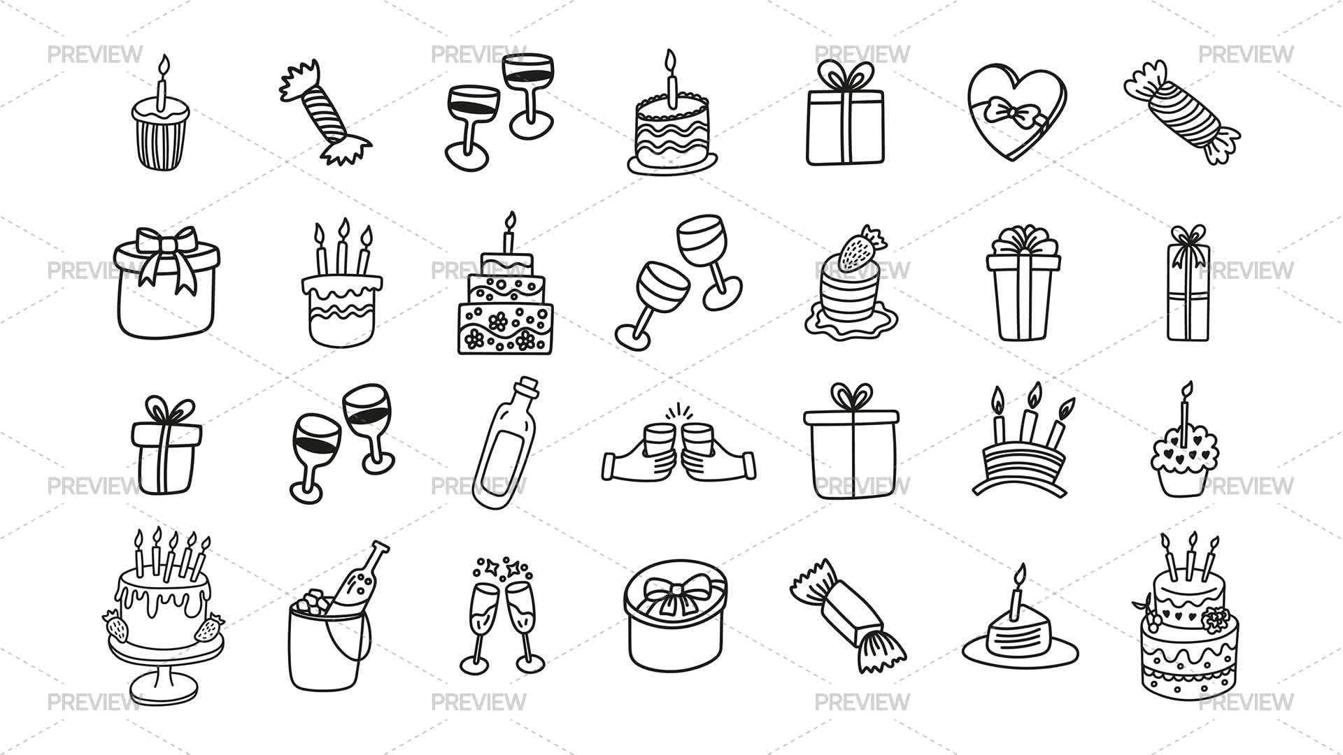 Birthday Celebration Elements - Graphics | Motion Array Birthday Celebration Elements - Graphics | Motion Array