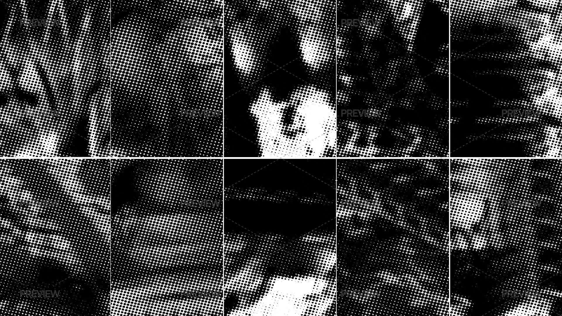 Halftone Grayscale Backgrounds Graphics Motion Array
