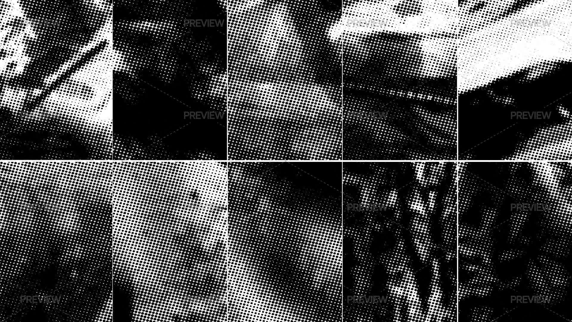 Halftone Grayscale Backgrounds Graphics Motion Array