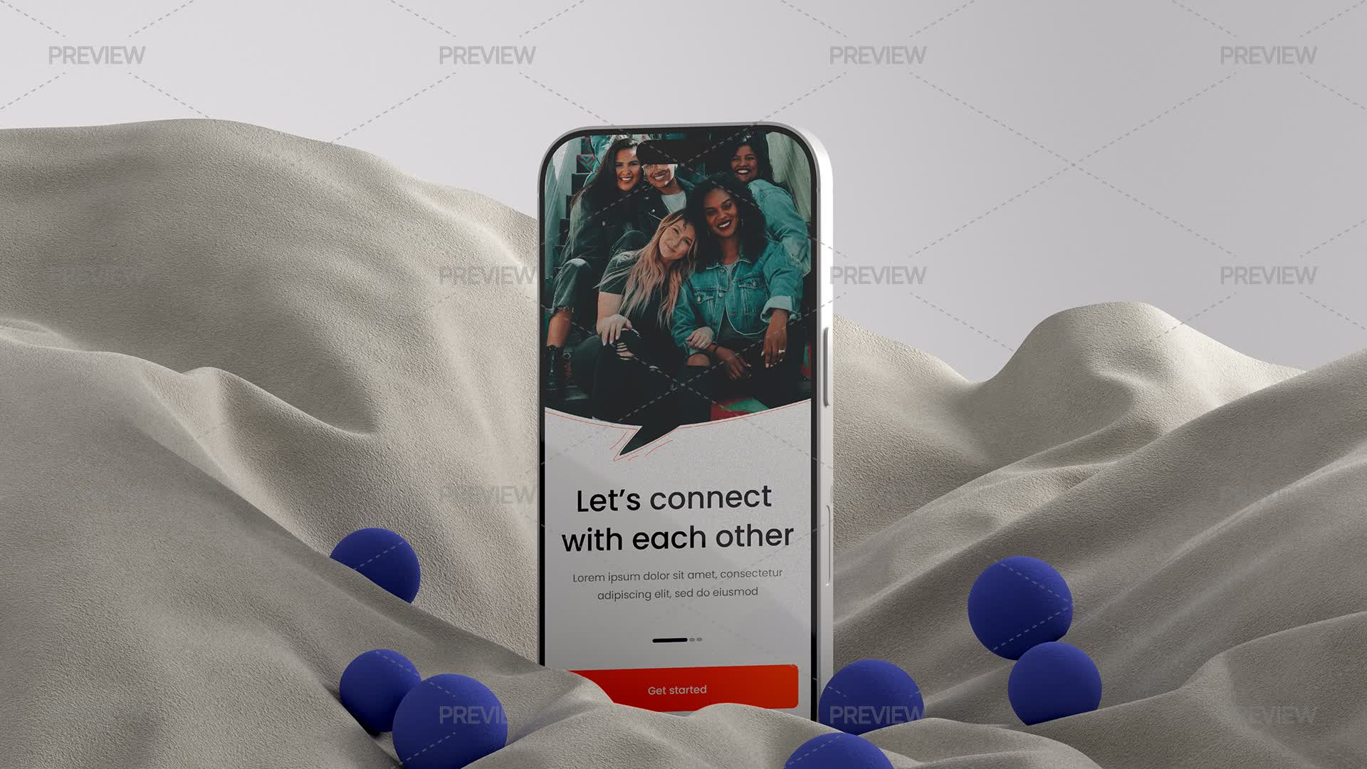 Phone Mockup Graphics Motion Array