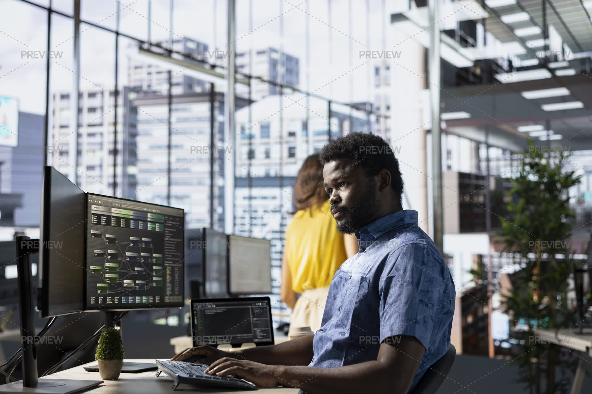 Programmer Developing And Maintaining Machine Learning APIs - Stock ... Programmer Developing And Maintaining Machine Learning APIs - Stock ...