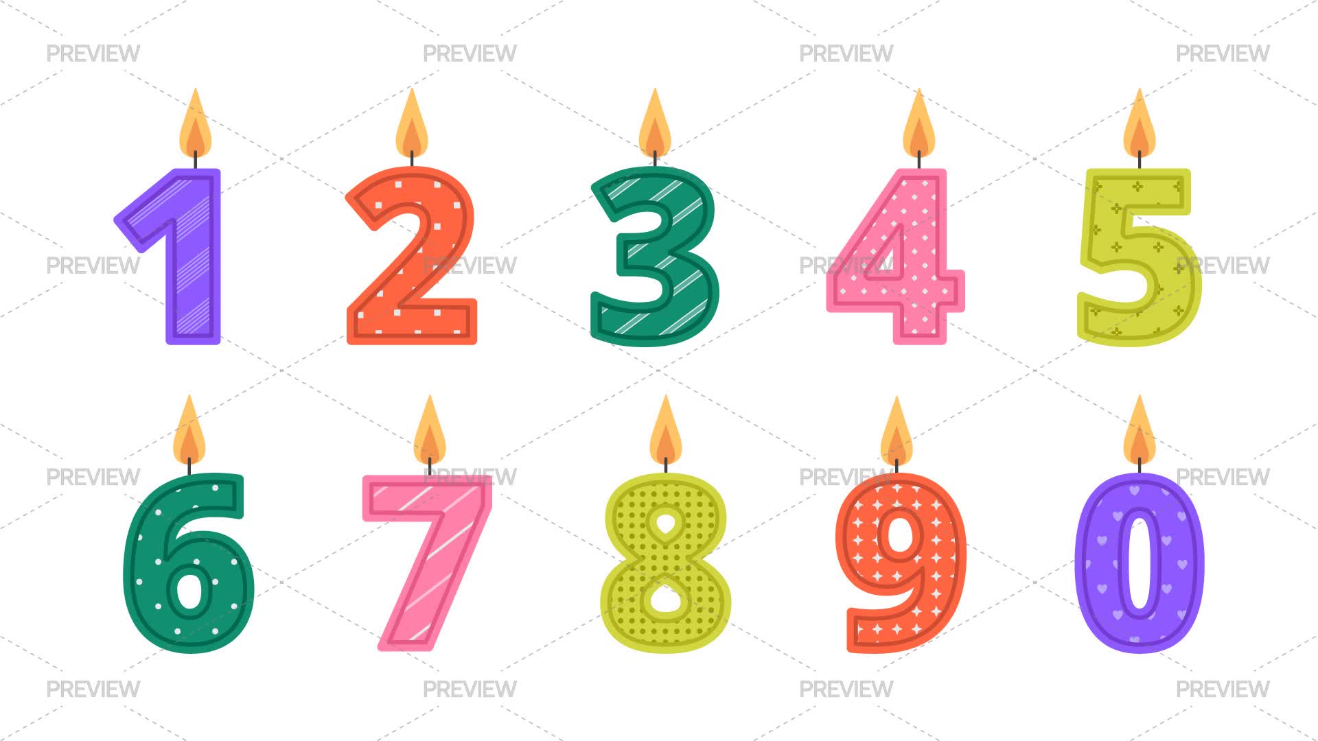Number Birthday Candles - Graphics | Motion Array Number Birthday Candles - Graphics | Motion Array